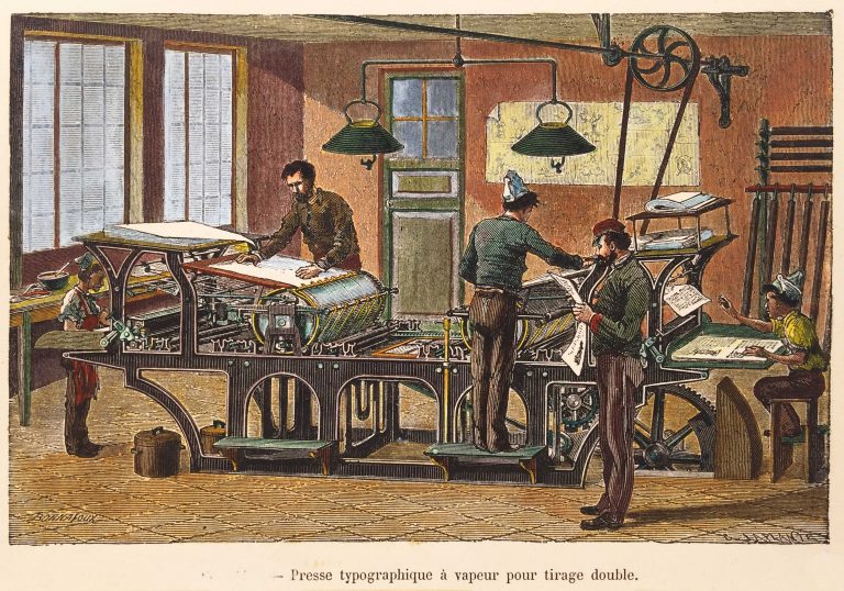 G. Laplante: Presse Typographique a Vapeur pour Tirage Double