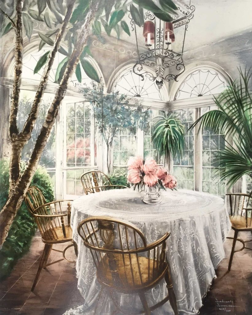 Susan Sahall: Sunroom Lithograph - Jewel Spiegel Gallery