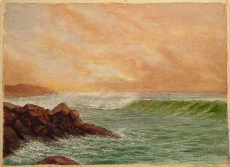 Frederick E. Foster: Untitled Watercolor - Jewel Spiegel Gallery